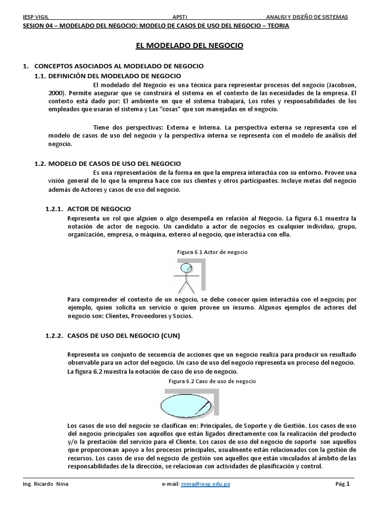 Sesion 07 - Modelado Del Negocio - Casos de Uso Del Negocio - Teoria | PDF | Caso de uso ...