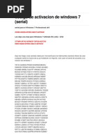 Claves y Activación Windows 7 | PDF | Windows 7 | Microsoft Windows