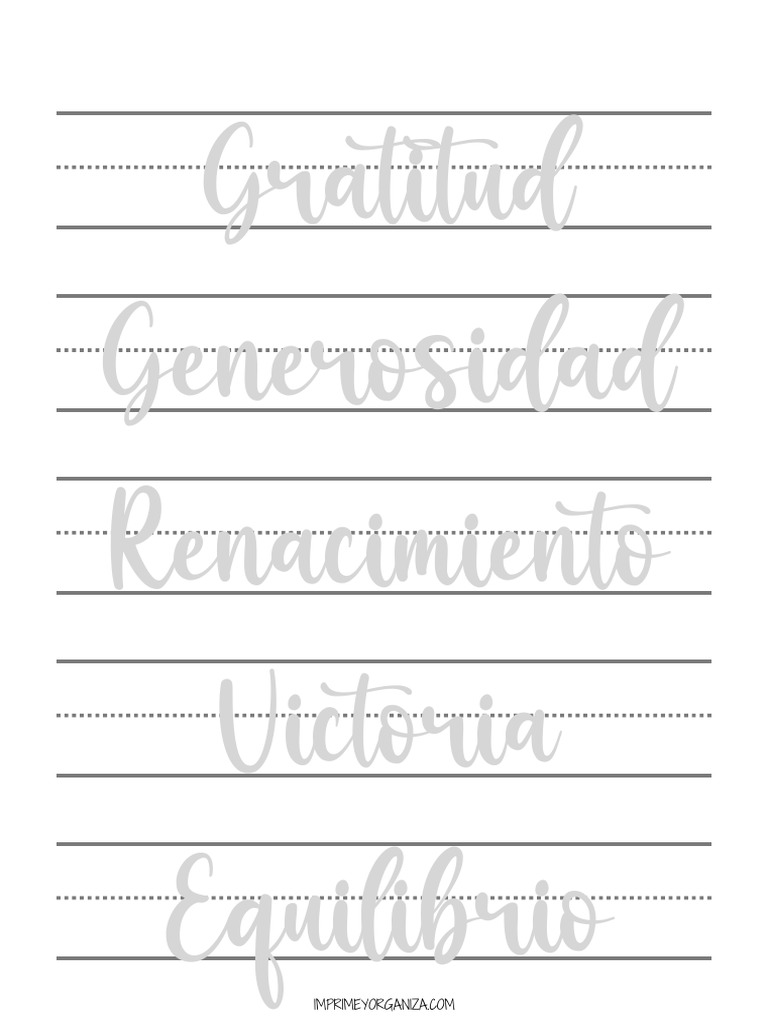 Lettering Palabras Inspiradoras | PDF