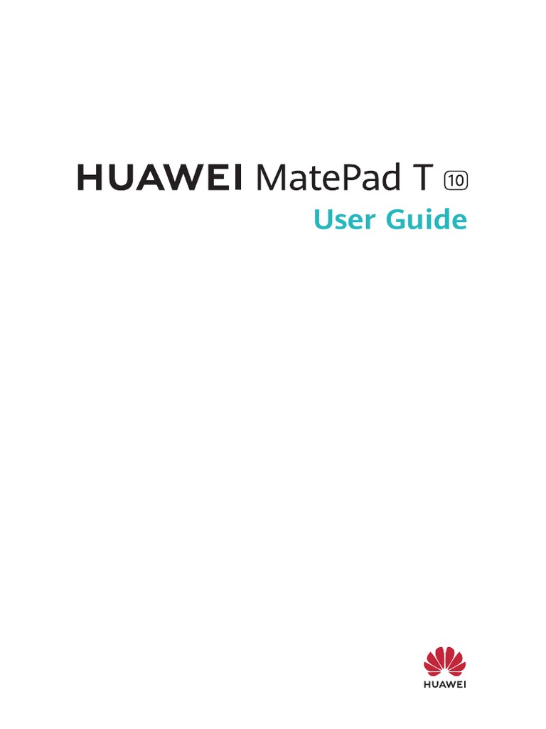 Huawei Matepad T 10 User Guide - (Agrk-W09&l09, Emui10.1 - 01, En ...