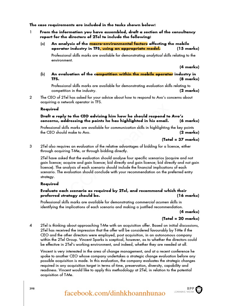 2Tel Mobile Operator Strategy Analysis | PDF | Evaluation | Communication