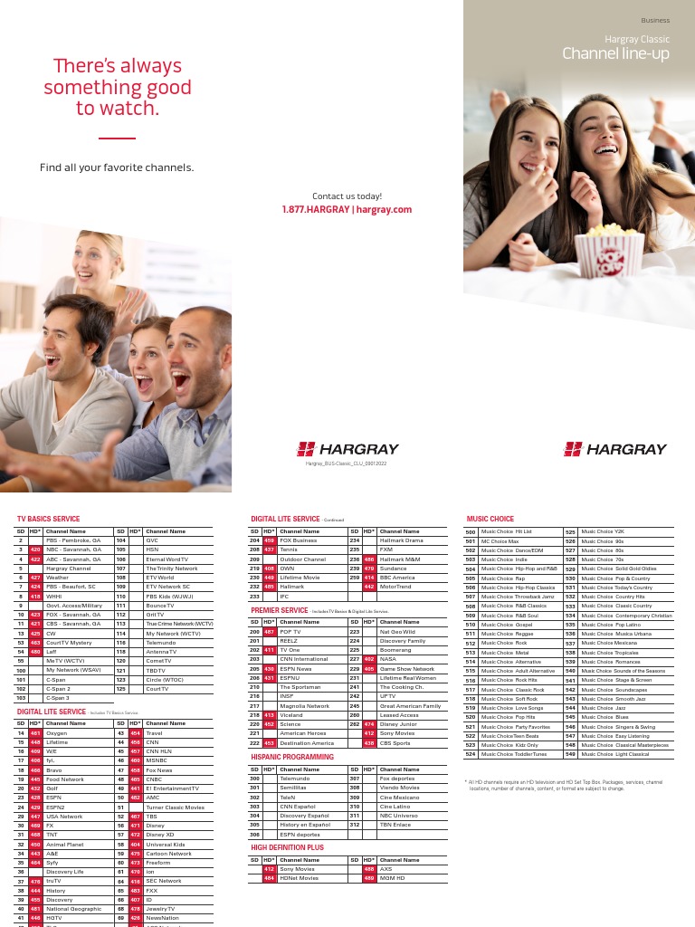 Hargray BUS-Classic CLU 09012022 | PDF | Nbc Universal | Entertainment