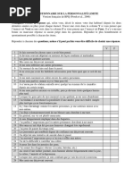 Echelle de Brown Auto-Questionnaire 13 À 18 Ans | PDF