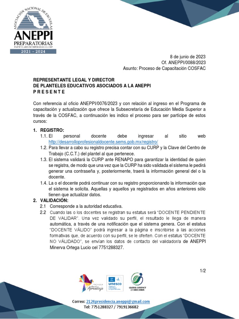 Capacitacion Cosfac | PDF | Informática