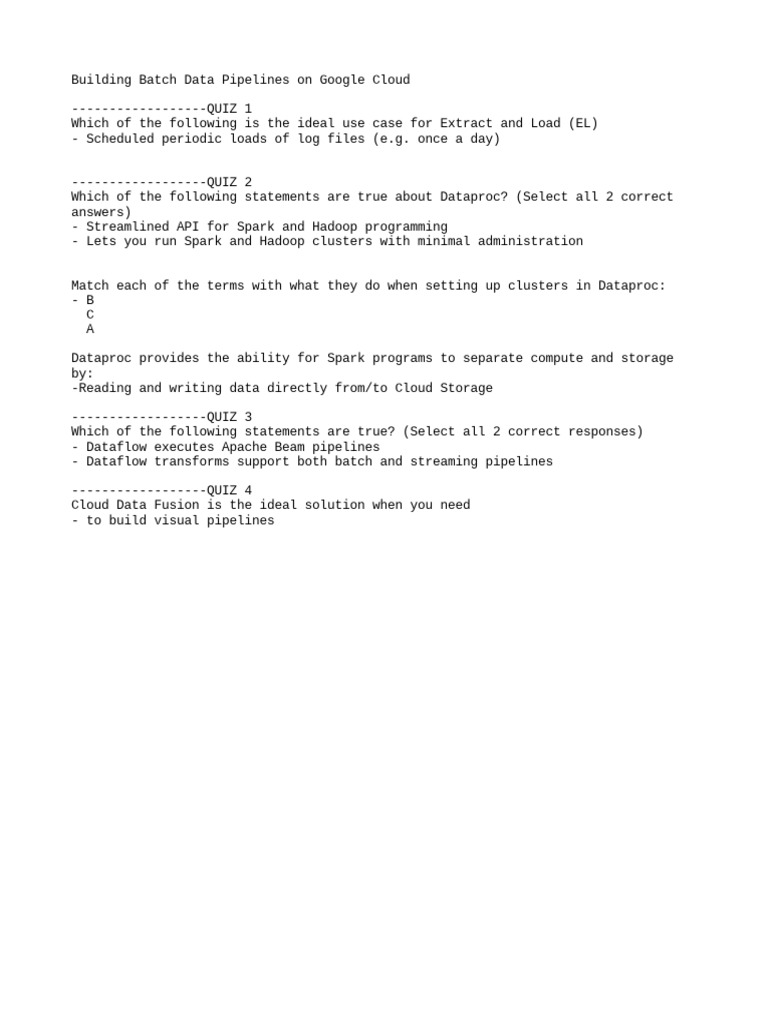 Building Batch Pipelines on GCP | PDF | Computers