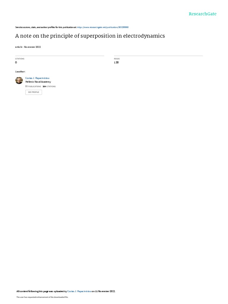 Superposition Principle | PDF | Electric Field | Force