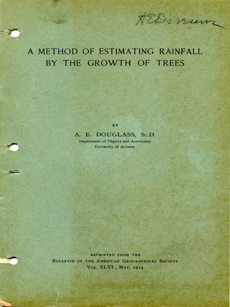 Tree Rings Reveal Rainfall History | PDF | Precipitation | Trees