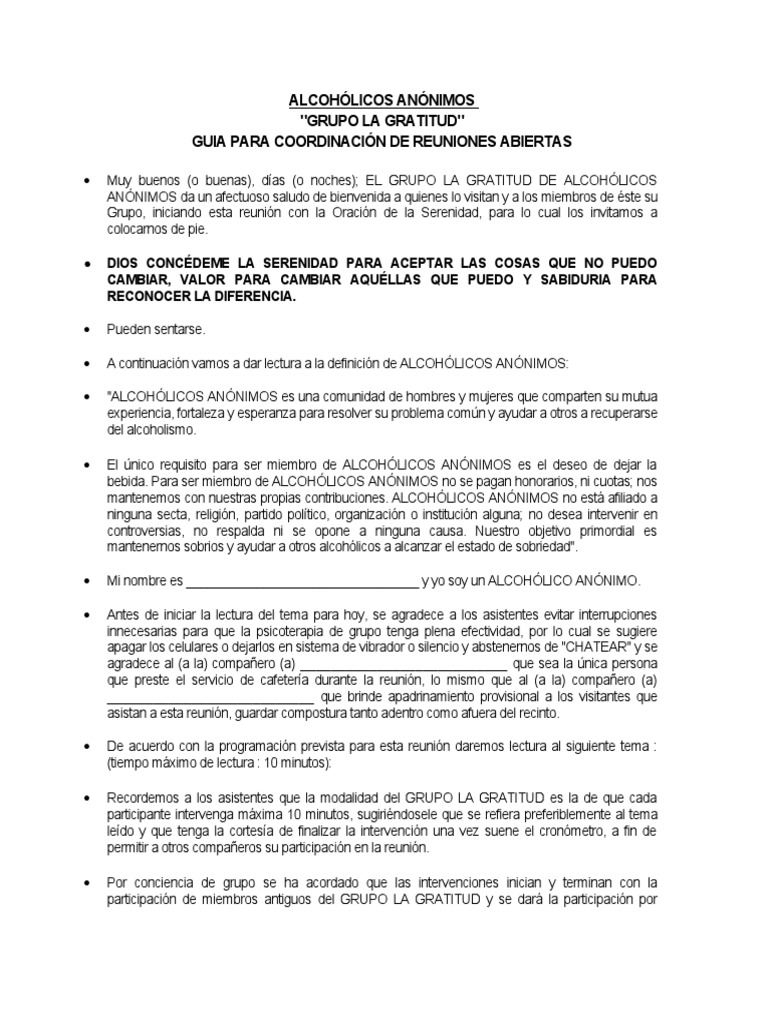 Alcohólicos Anónimos | PDF | alcoholicos anonimos