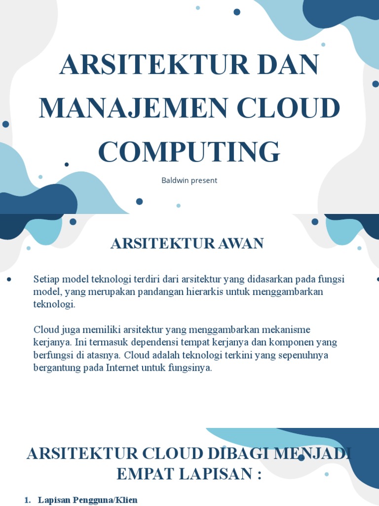 Arsitektur Dan Manajemen Cloud Computing | PDF