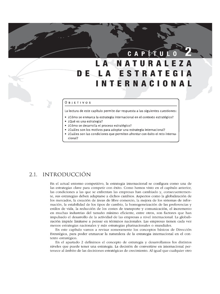 Cap2 La Naturaleza de La Estrategia Internacional | PDF