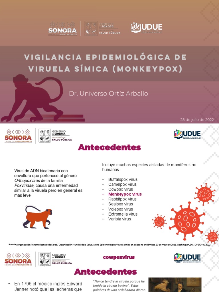 VIRUELA SÍMICA - VIGILANCIA EPIDEMIOLÓGICA Y PLAN DE ACCIÓN. 28.07.22 ...