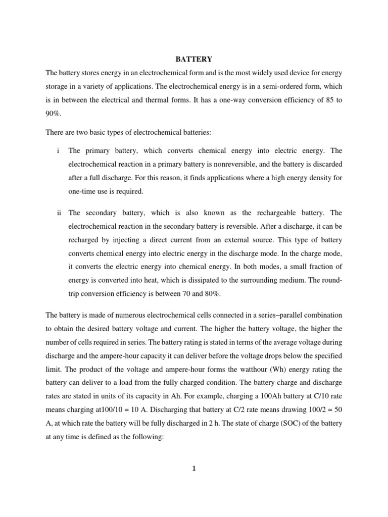 BATTERY | PDF | Rechargeable Battery | Lithium Ion Battery