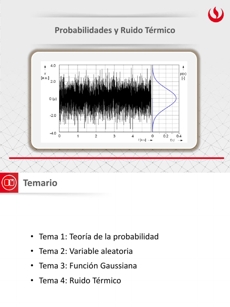 Probabilidad y Ruido Termico | PDF | Distribución normal | Teoría de ...