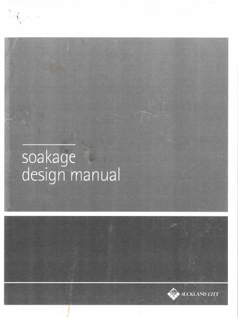 Soakage Design Manual August 2003 | PDF