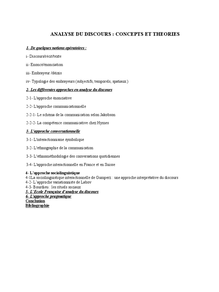 Analyse de Discours | PDF | la communication | Compétence (Ressources ...