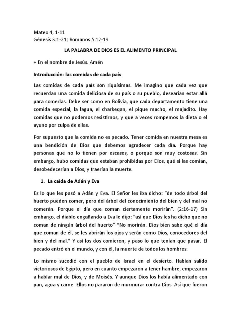 Tentaciones de Jesús en Mateo 4:1-11 | PDF | Cristo (título) | Jesús