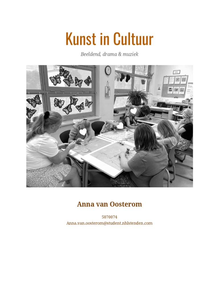Kunst in Cultuur Verslag Anna Van Oosterom | PDF