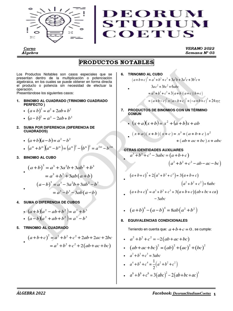 Tema #03 - Algebra | PDF | Ajedrez | Álgebra