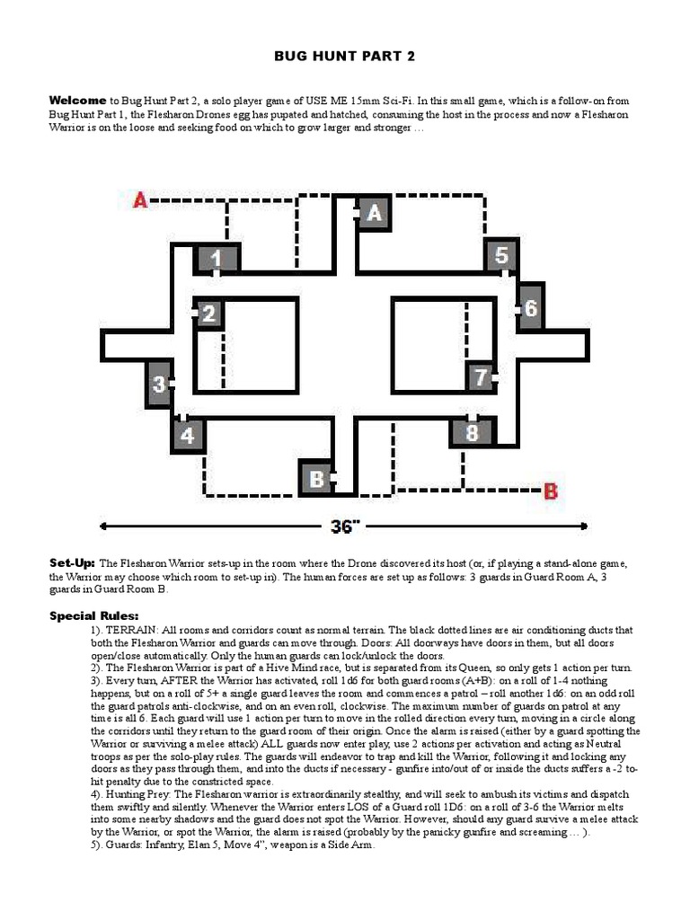 Bug Hunt Part 2: Flesharon Warrior Game | PDF