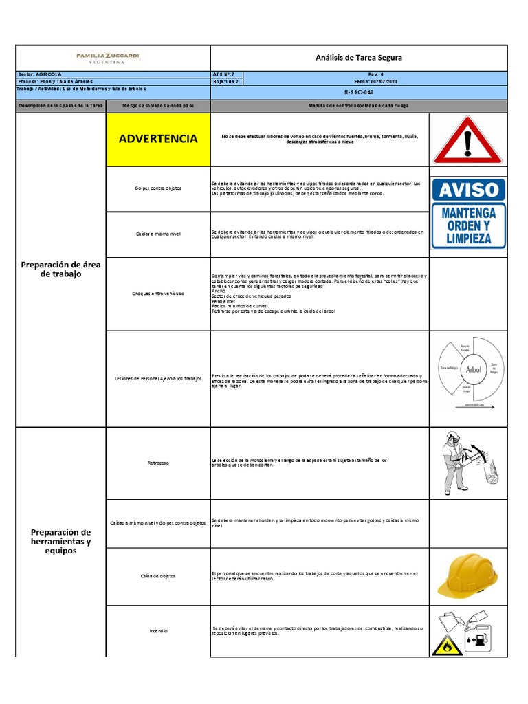 ATS Trabajos de Poda y Tala de Árboles | PDF