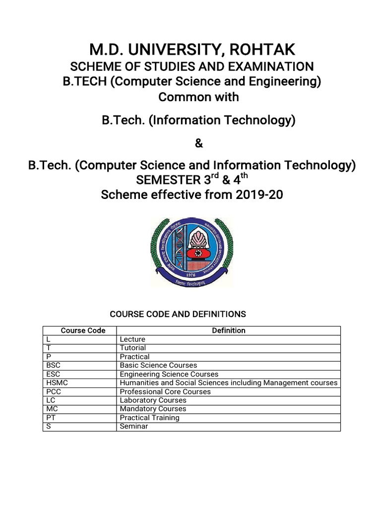 4 Semester Syllabus BTECH - CSE - 13.03 | PDF | Databases ... 4 Semester Syllabus BTECH - CSE - 13.03 | PDF | Databases ...