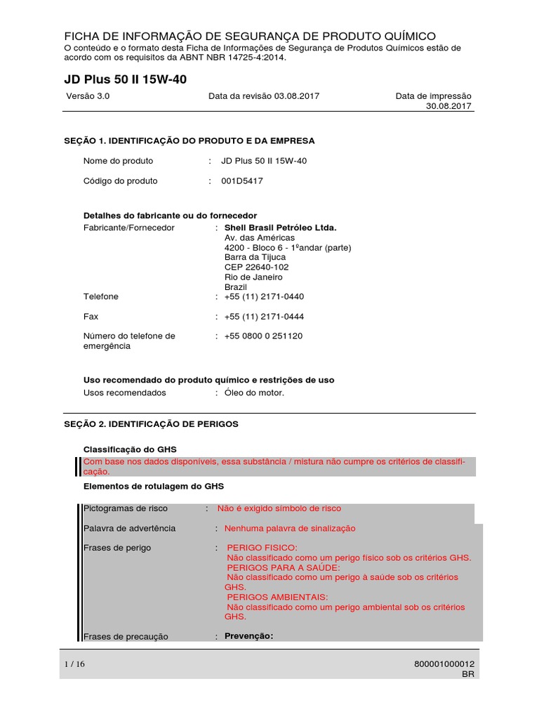 Fispq - Plus 50 II | PDF | Química | Desperdício
