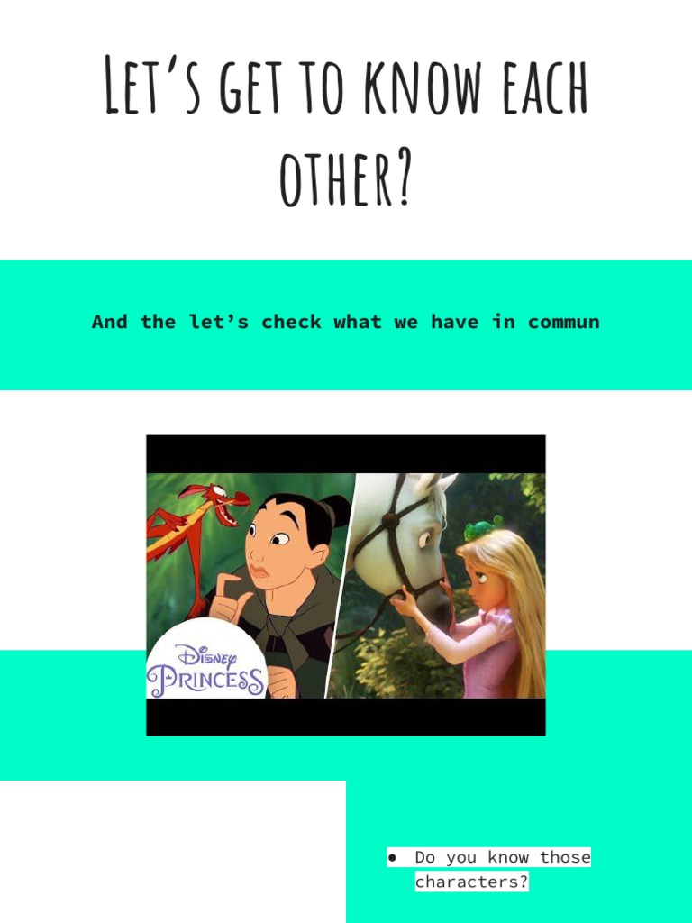 Lesson Plan - Let's Get To Know Each Other | PDF