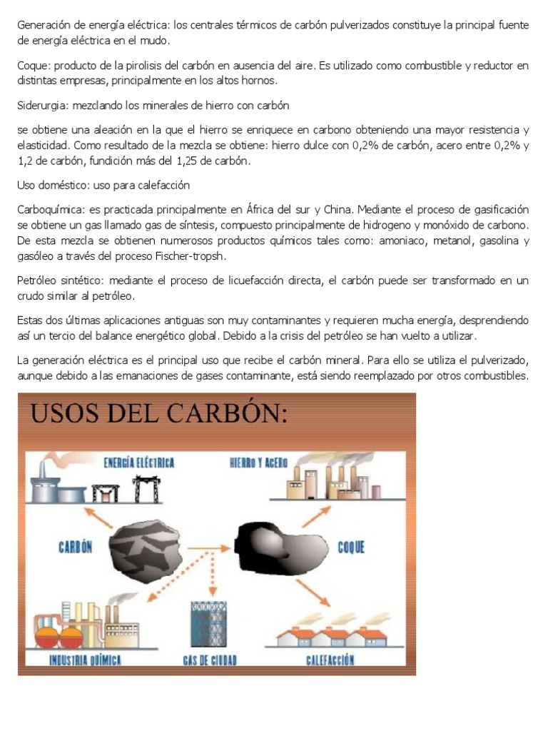 Usos Del Carbon | PDF
