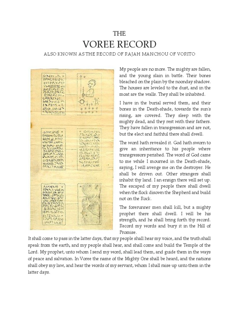 The Voree Record and Translation | PDF | Religious Belief And Doctrine ...