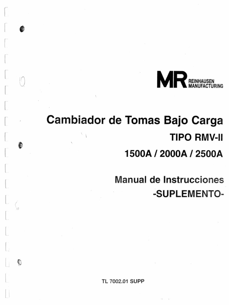 OLTC MR Type RMV-II - 230621 - 082755 | PDF
