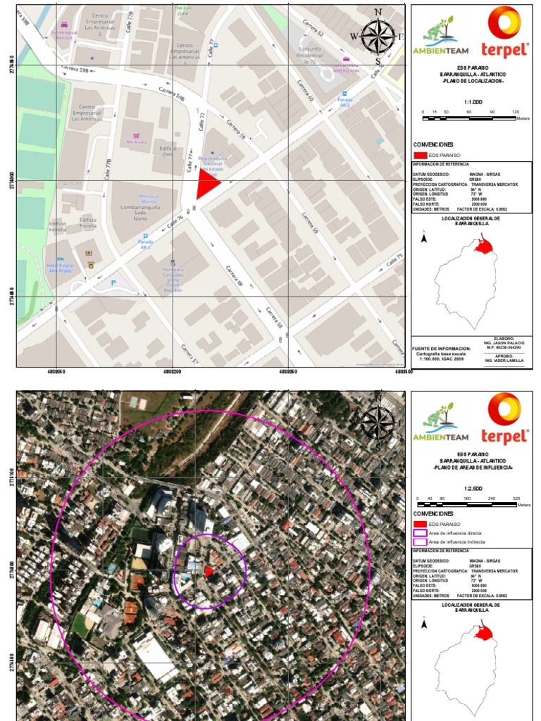Planos Eds Paraiso | PDF | Mapa | Geodesia