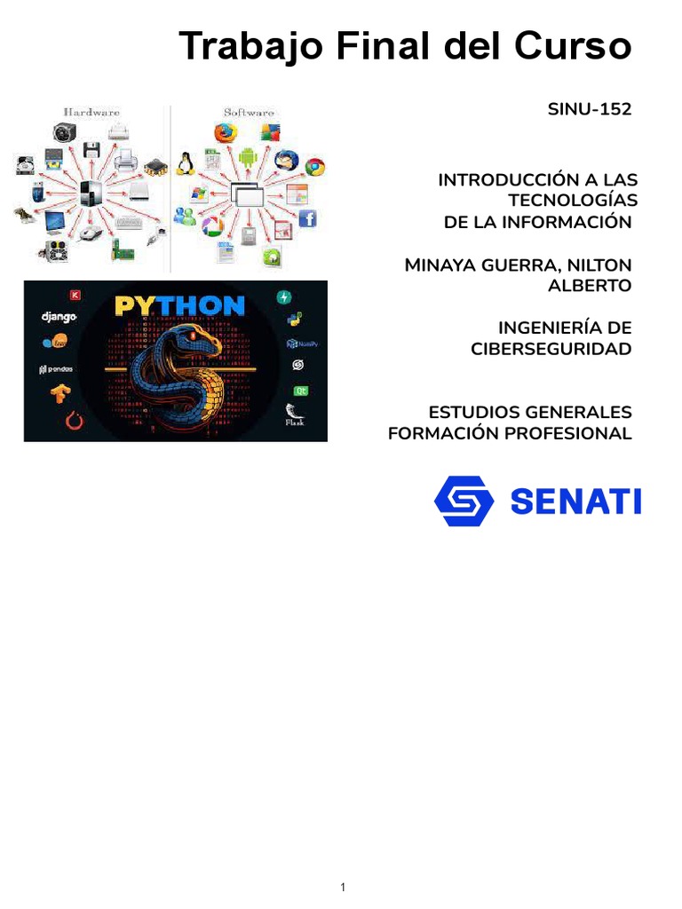 Trabajo Final Iti - Minaya Guerra Nilton Alberto - NRC - 78496 | PDF | Virus de computadora ...