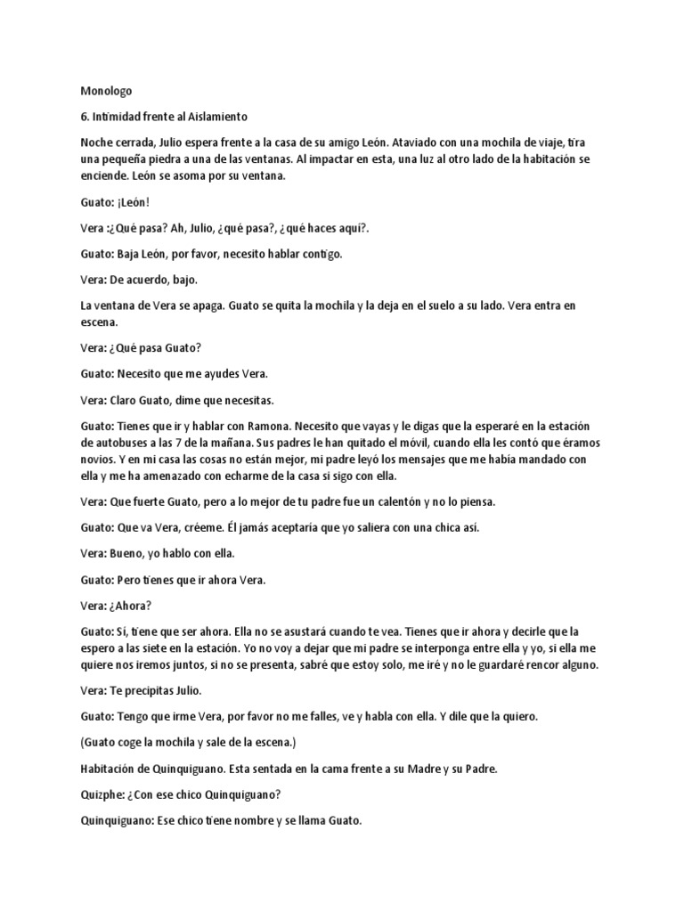 Monologo | PDF