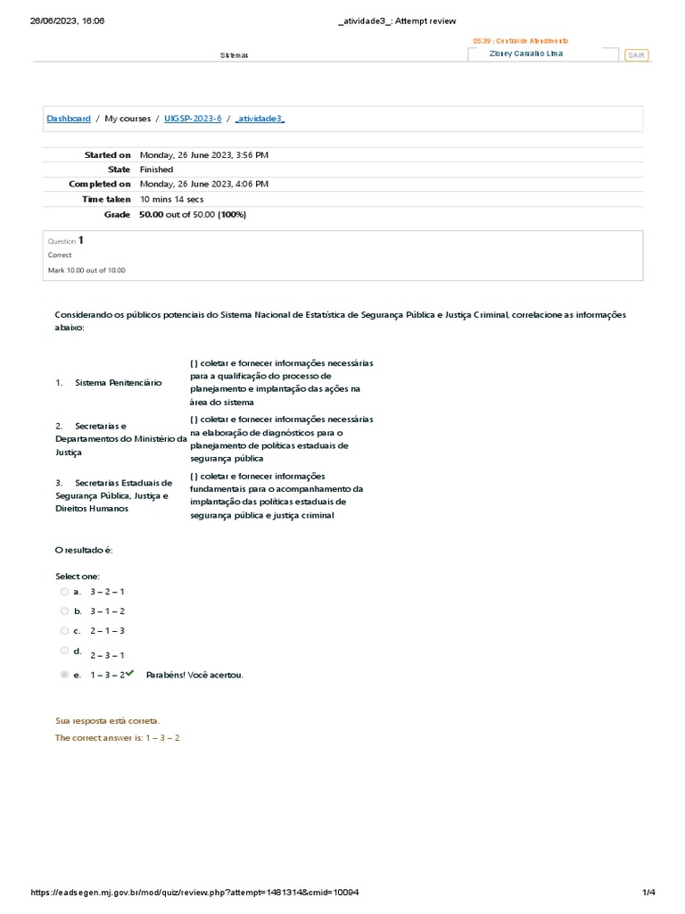 Atividade3 - Attempt Review | PDF