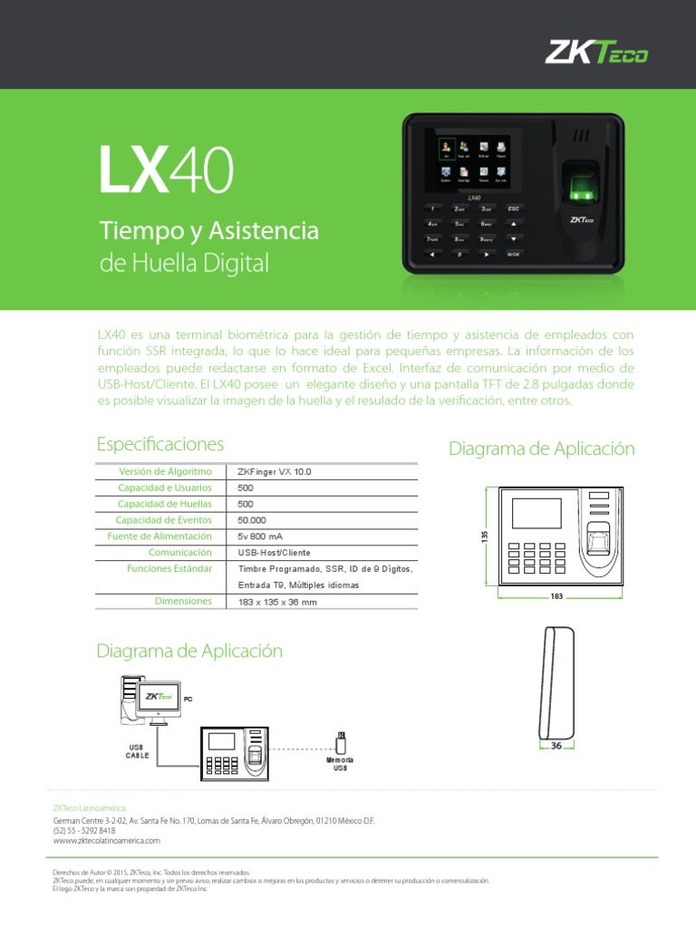 LX40 Ficha Tecnica | PDF | Ingeniería Informática | Ciencias de la ...