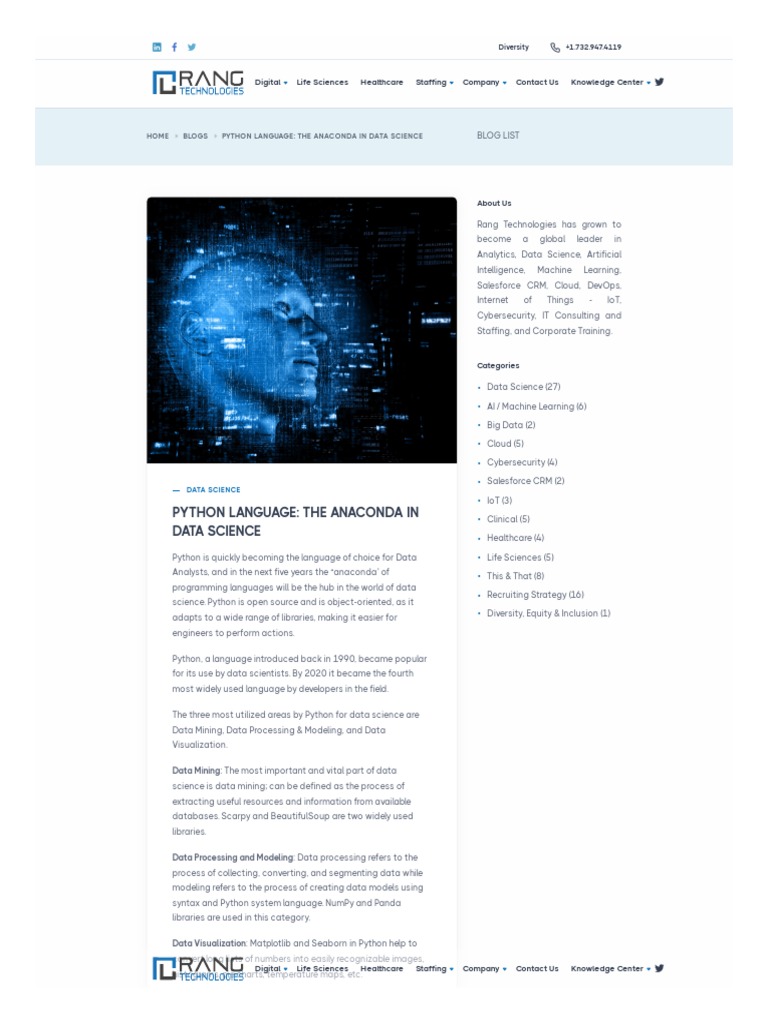 Why Is Python Becoming The Language Of Choice For Data Analysts Pdf Data Python