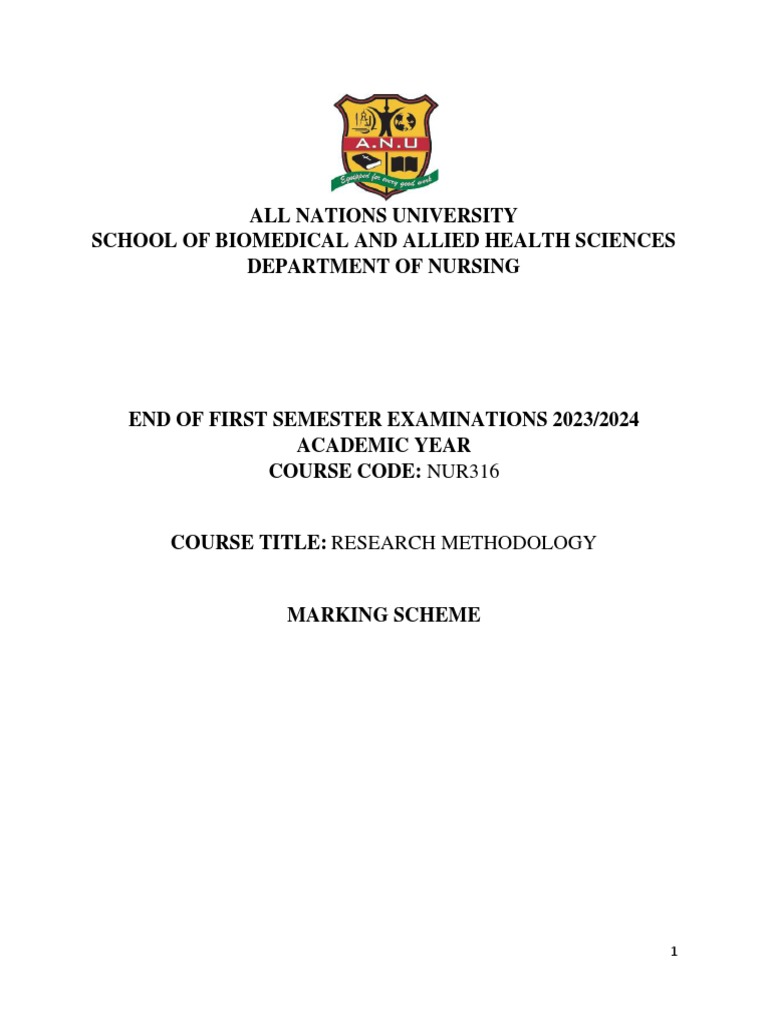 Characteristics of Effective Marking Schemes | PDF | Hypothesis ...