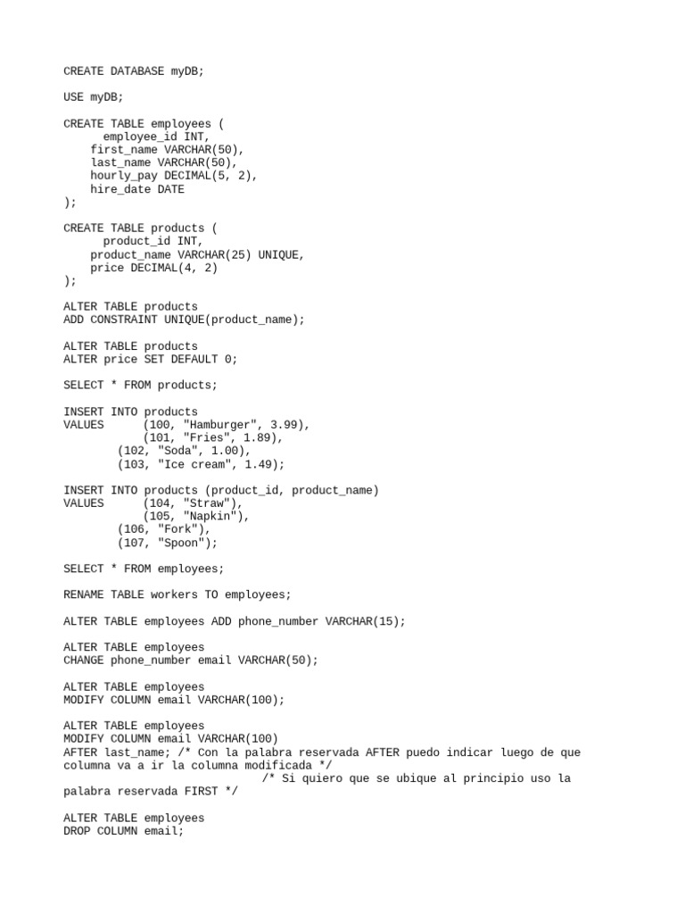 MyDB Script | PDF | Software Design | Data
