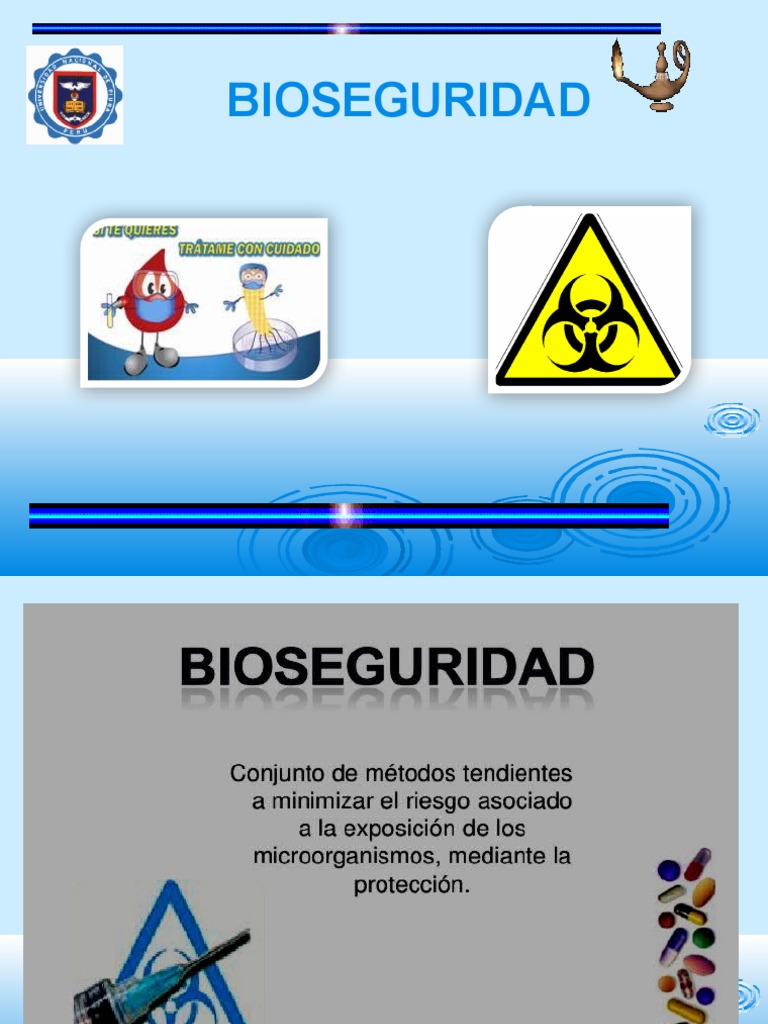 Bioseguridad Basica | PDF | Lavado de manos | Residuos