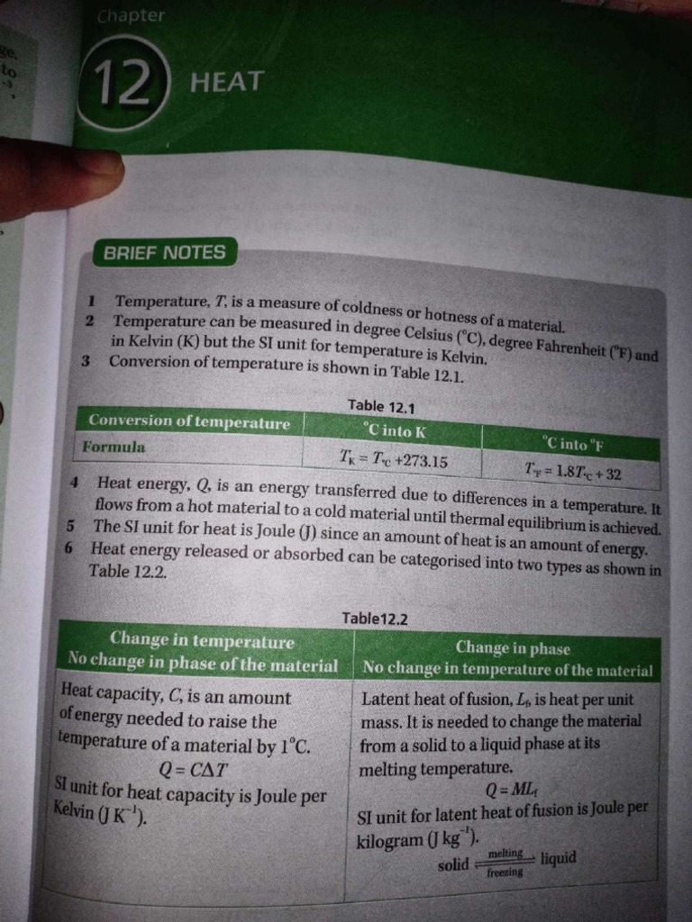 Chapter heat and temperature | PDF