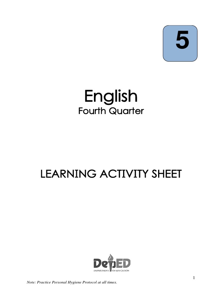 English 5 LAS Q4 | PDF | Multimedia | Crocodile