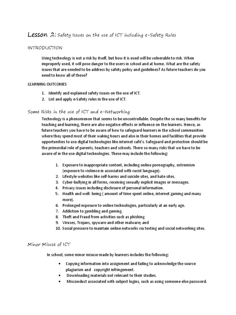 Lesson 2 | PDF | Educational Technology | Computer Network