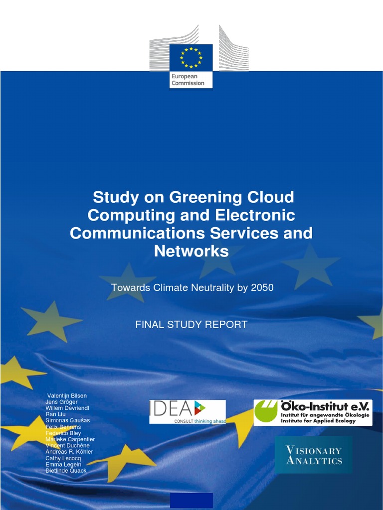 Study On Greening Cloud Computing and Electronic Communications Services and Networks | PDF ...