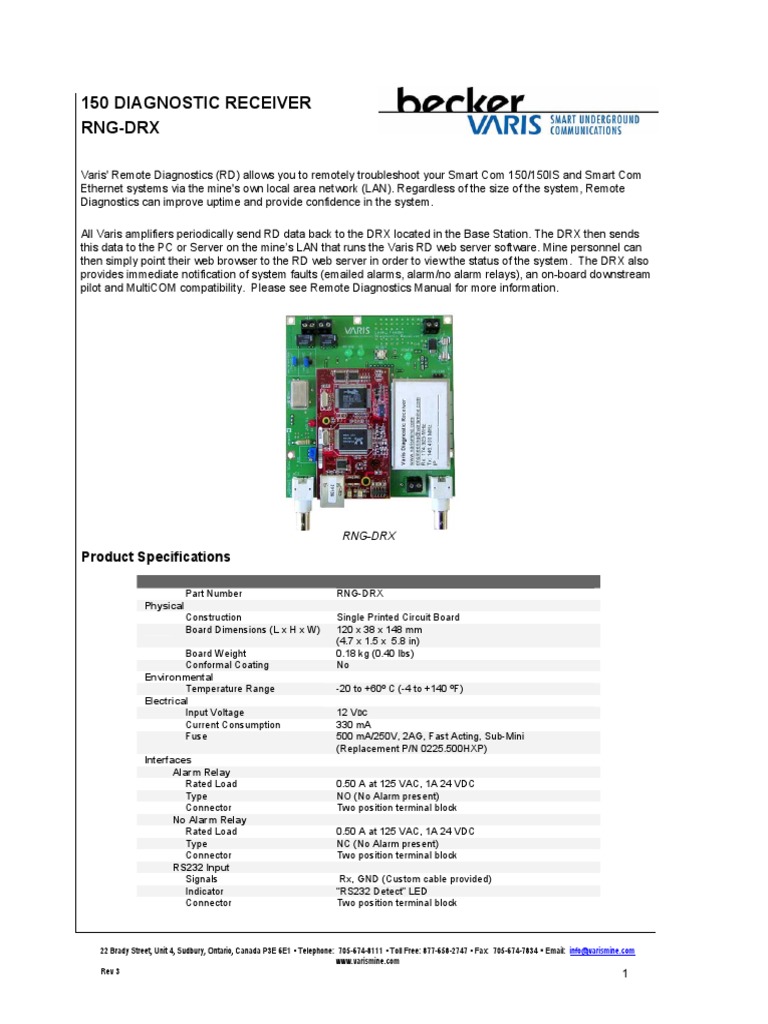 Becker Diagnostic Receiver | PDF | Relay | Computing