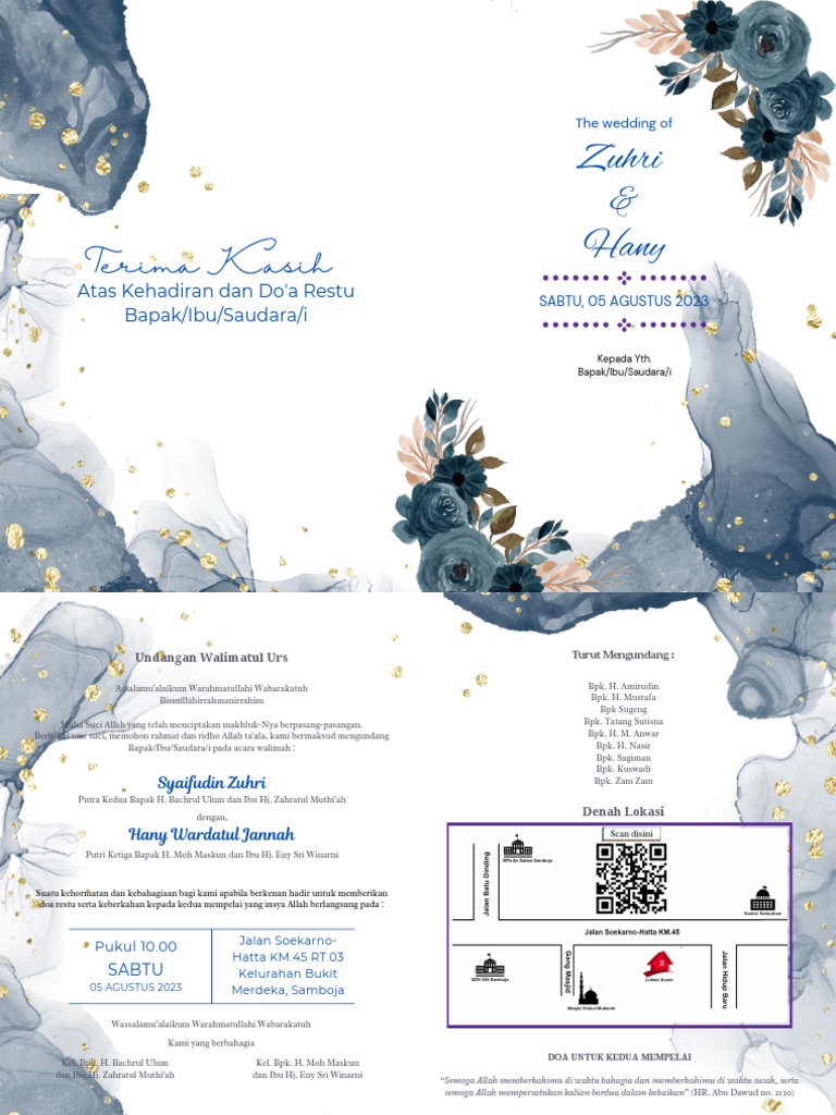 Undangan Biru 1 Simple | PDF