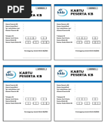 Kartu Status Peserta KB | PDF
