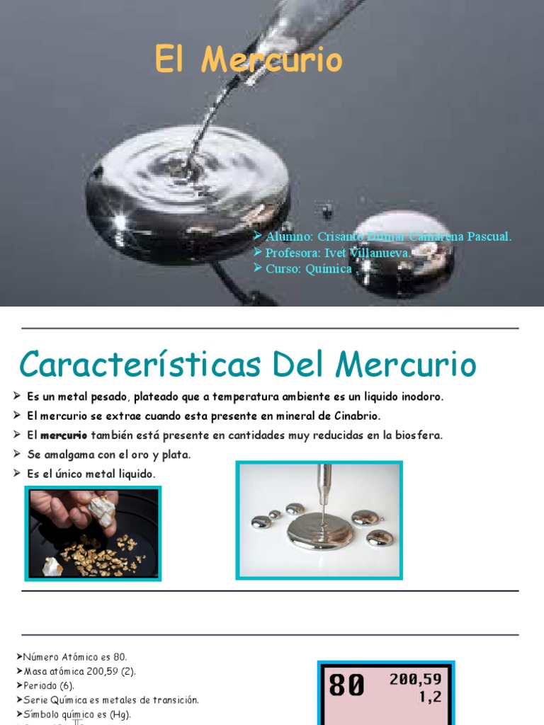 Características Del Mercurio | PDF
