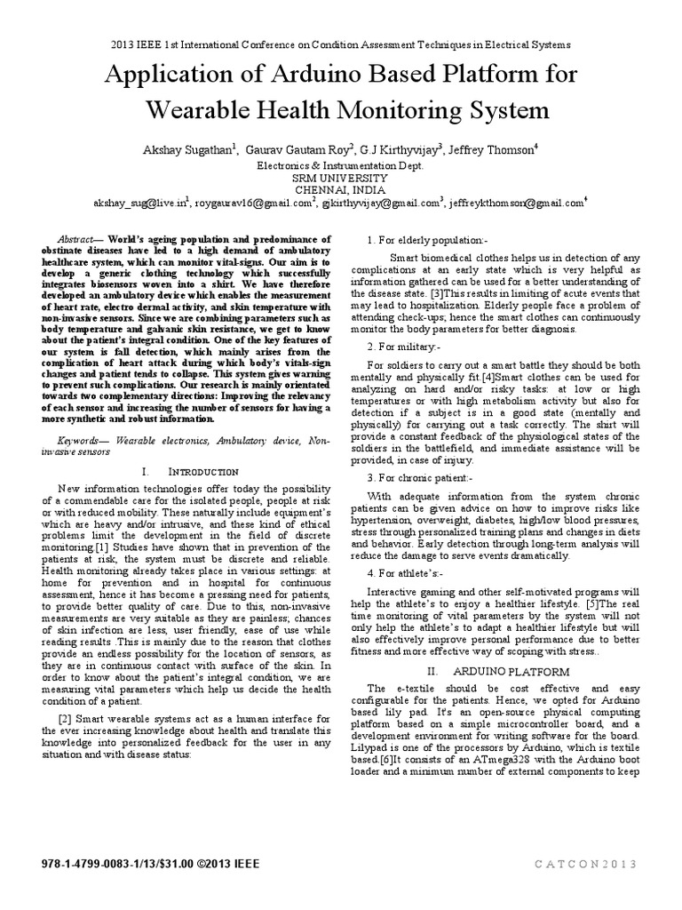 Application of Arduino | PDF | Hemoglobin | Arduino Application of Arduino | PDF | Hemoglobin | Arduino