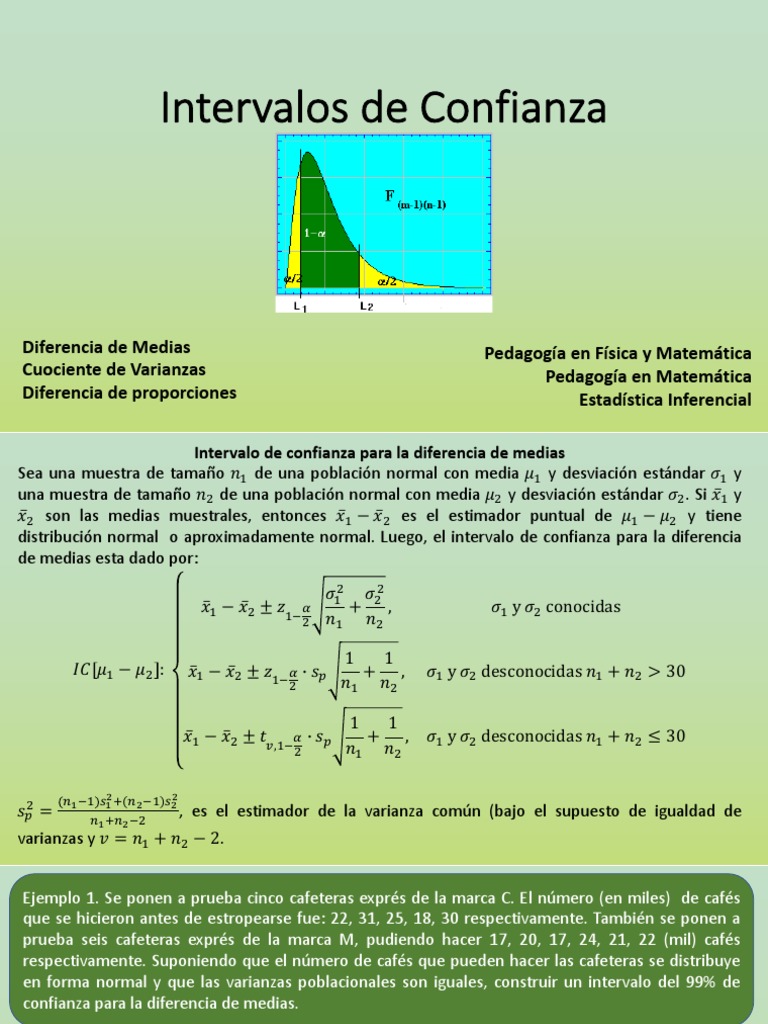 Intervalos de Confianza | PDF | Intervalo de confianza | Estimador