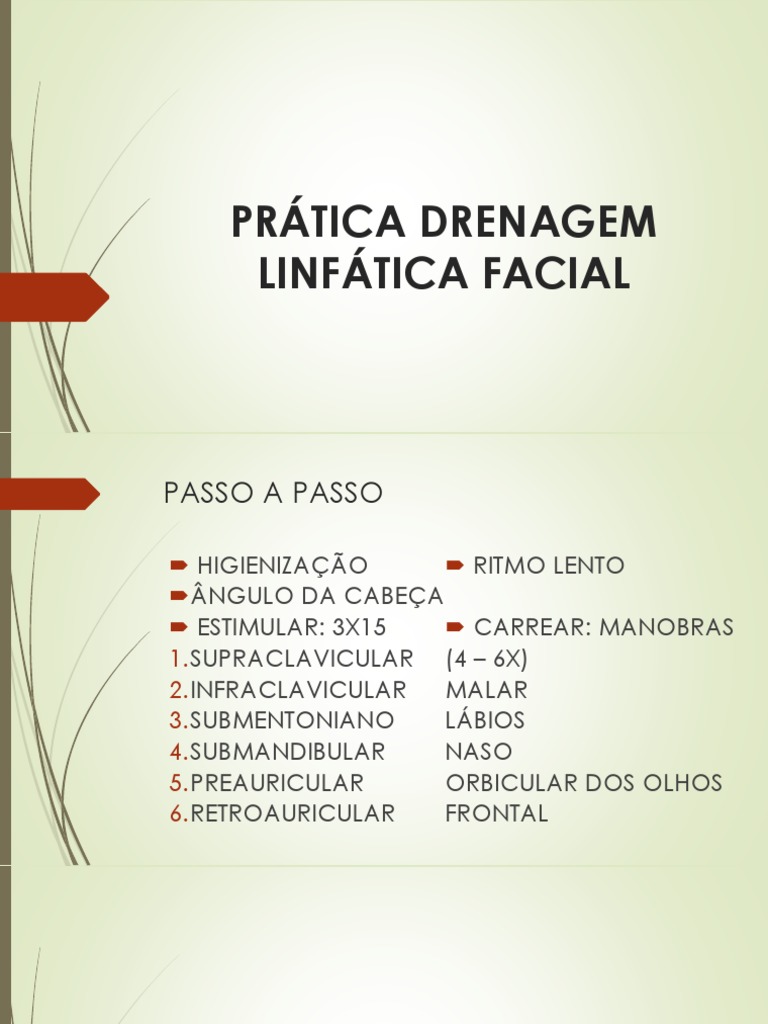 PRÁTICA DRENAGEM LINFÁTICA FACIAL-combinado | PDF | Seio | Gravidez